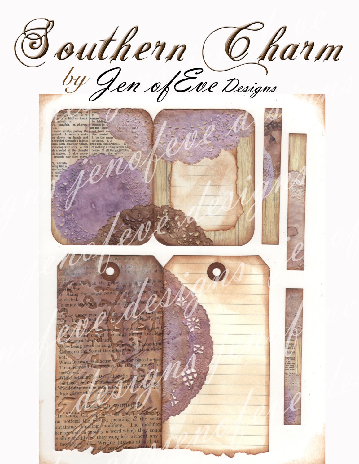 Southern Charm "printable" Vintage Mini Album - Etsy