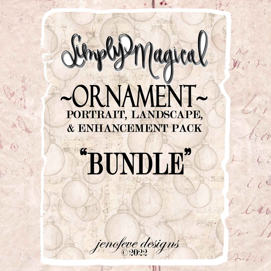 Simply Magical ~BUNDLE~ ORNAMENT~ Printable Templates - Etsy