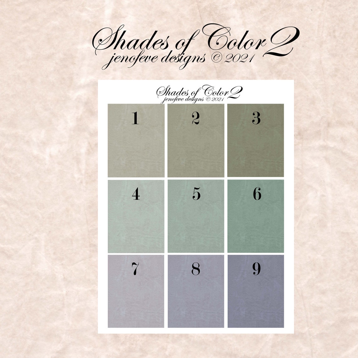 Shades of Color 2 Printable Papers by Jenofeve Designs - Etsy