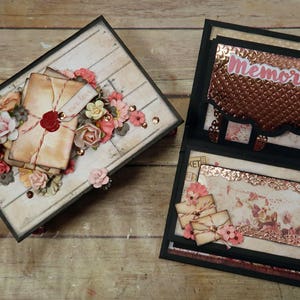 MEDIUM Keepsake Box & Mini Album Printable Template in Script and Plain ...