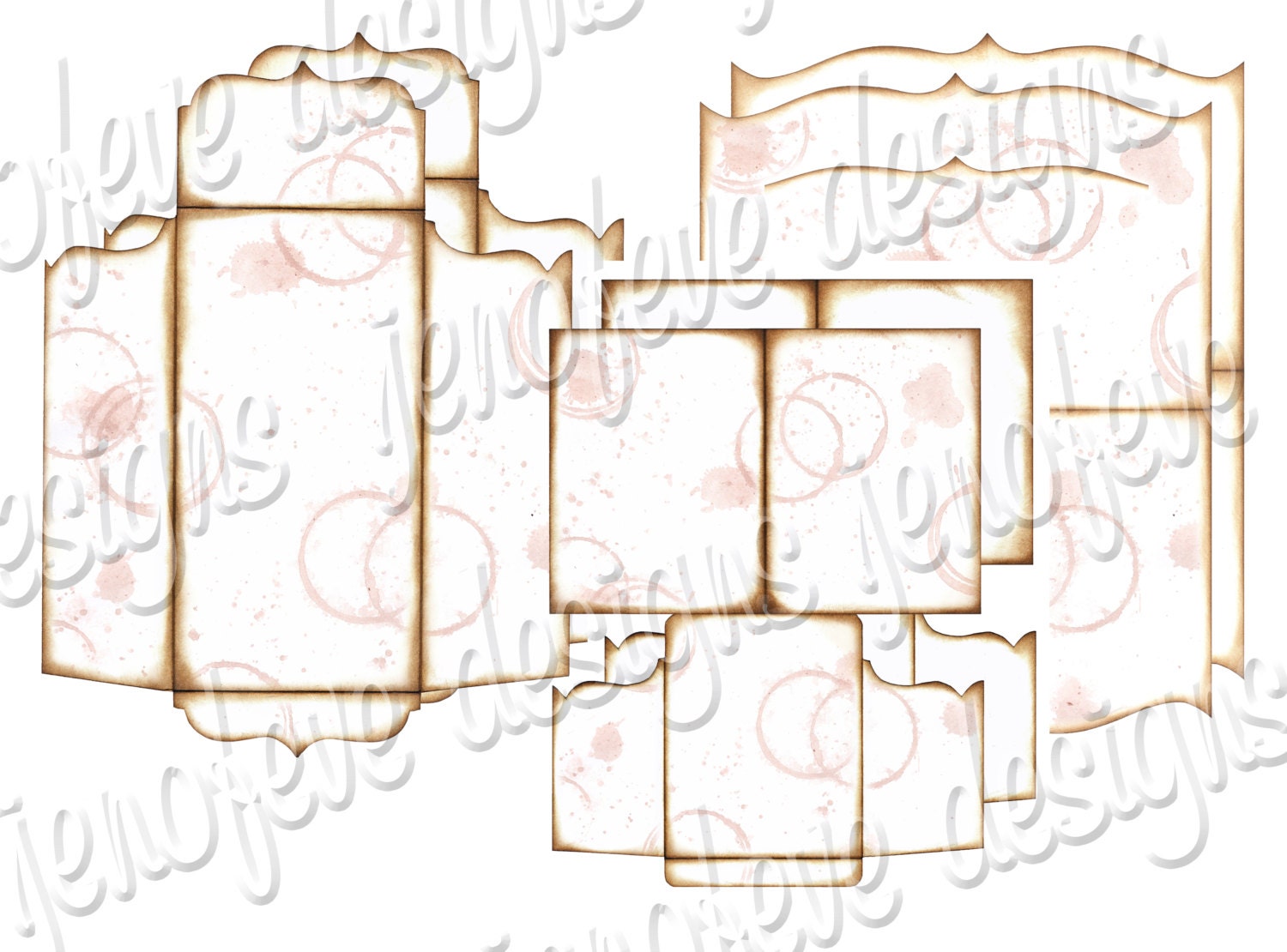 Top Note Printable Album Watermark & Plain Templates - Etsy Canada