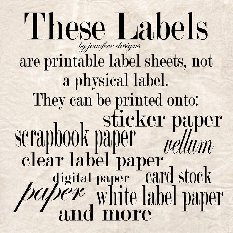 PHOTO CORNER LABELS printable10 Colors3 Sizes Jenofeve - Etsy