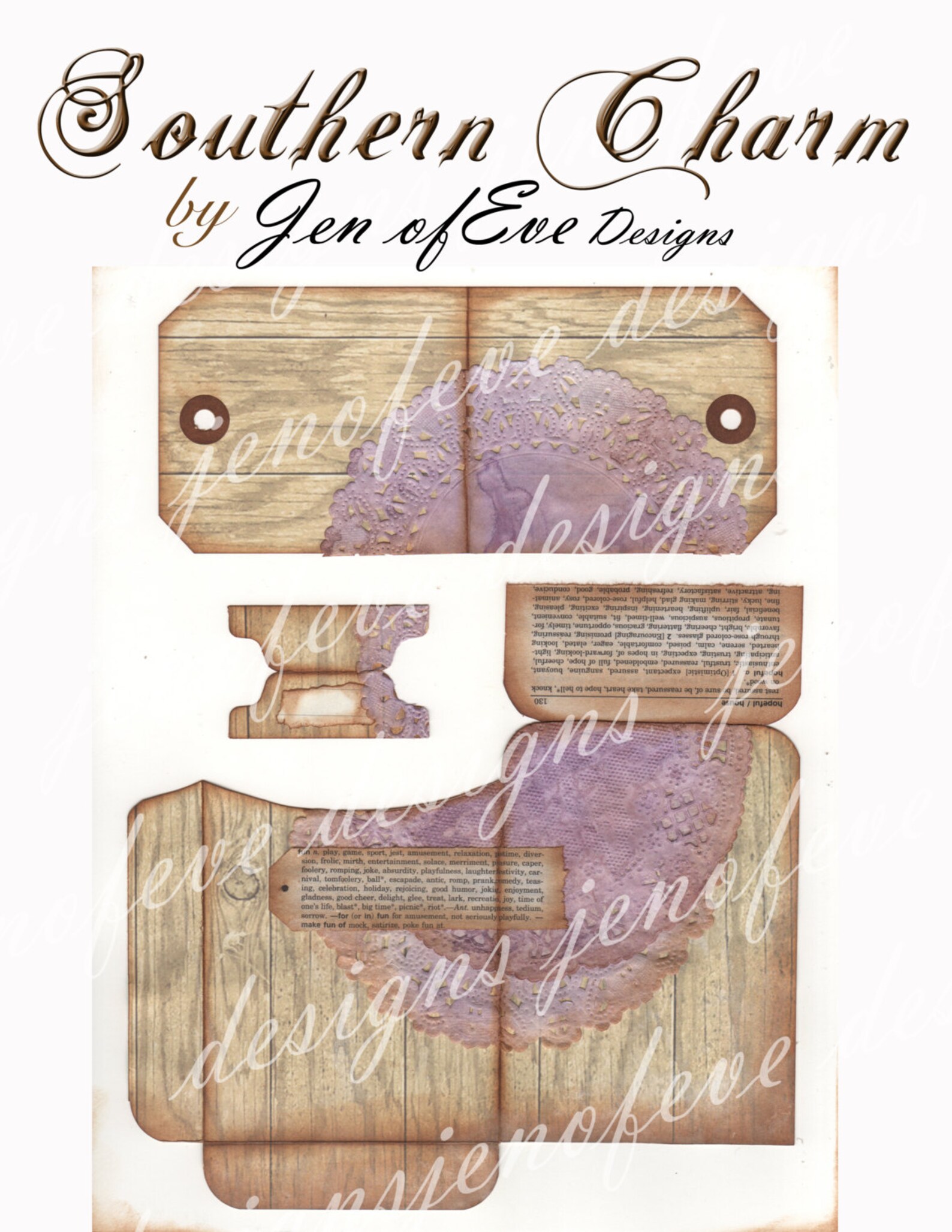 Southern Charm "printable" Vintage Mini Album - Etsy