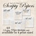 Scripty Papers, Printable by Jenofeve Designs - Etsy Canada