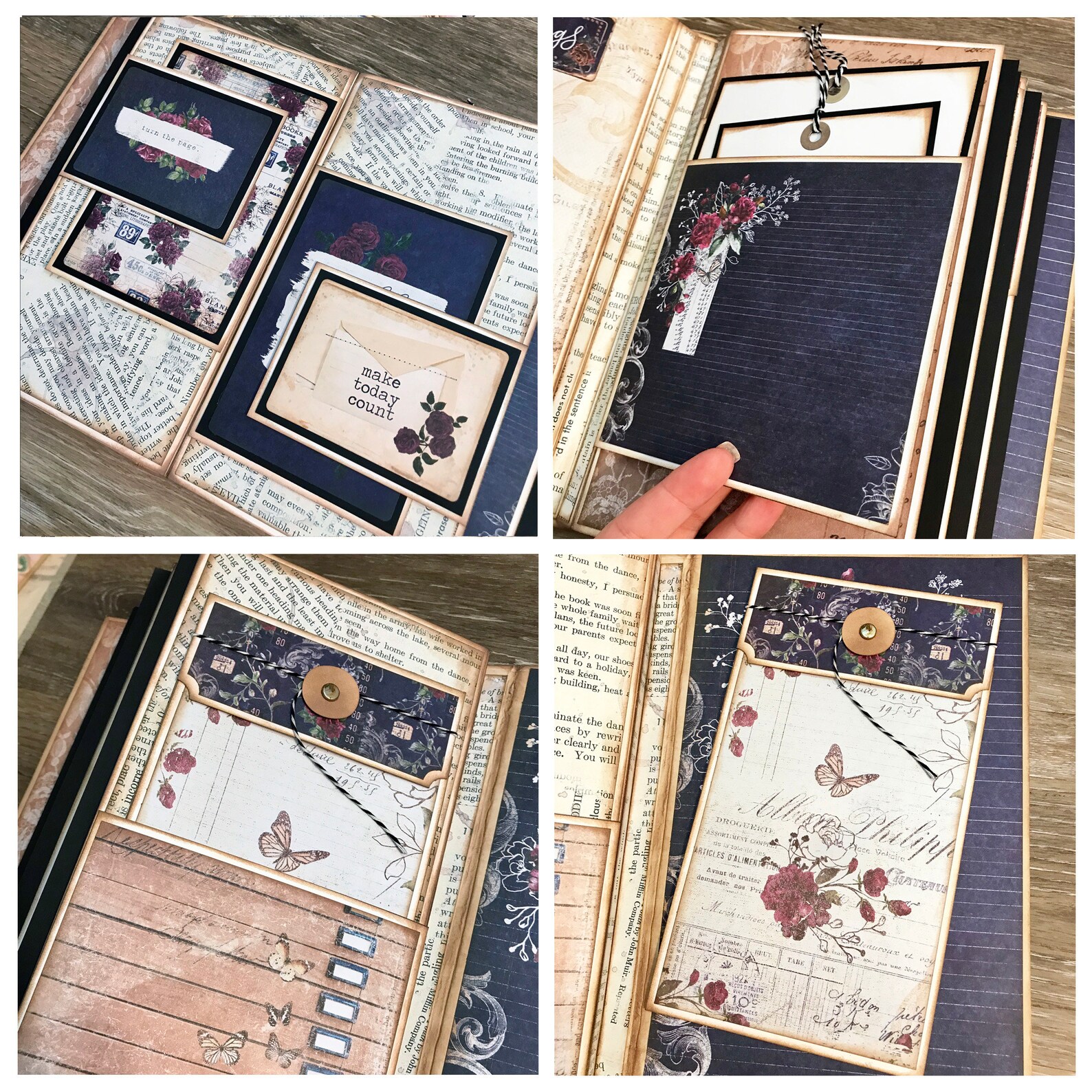 Basically Amazing~foundations~grungy Wood & Plain~printable Scrapbook ...