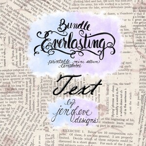 Everlasting & Mini Everlasting Printable Mini Album Template Bundle in ...