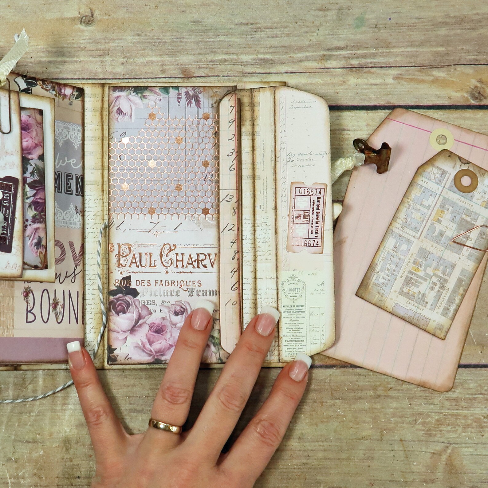 Remnants Lovely Layers Printable Mini Album Template in | Etsy