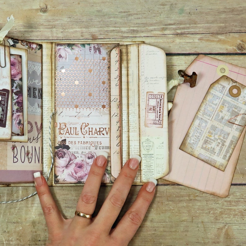 Remnants Lovely Layers Printable Mini Album Template in - Etsy