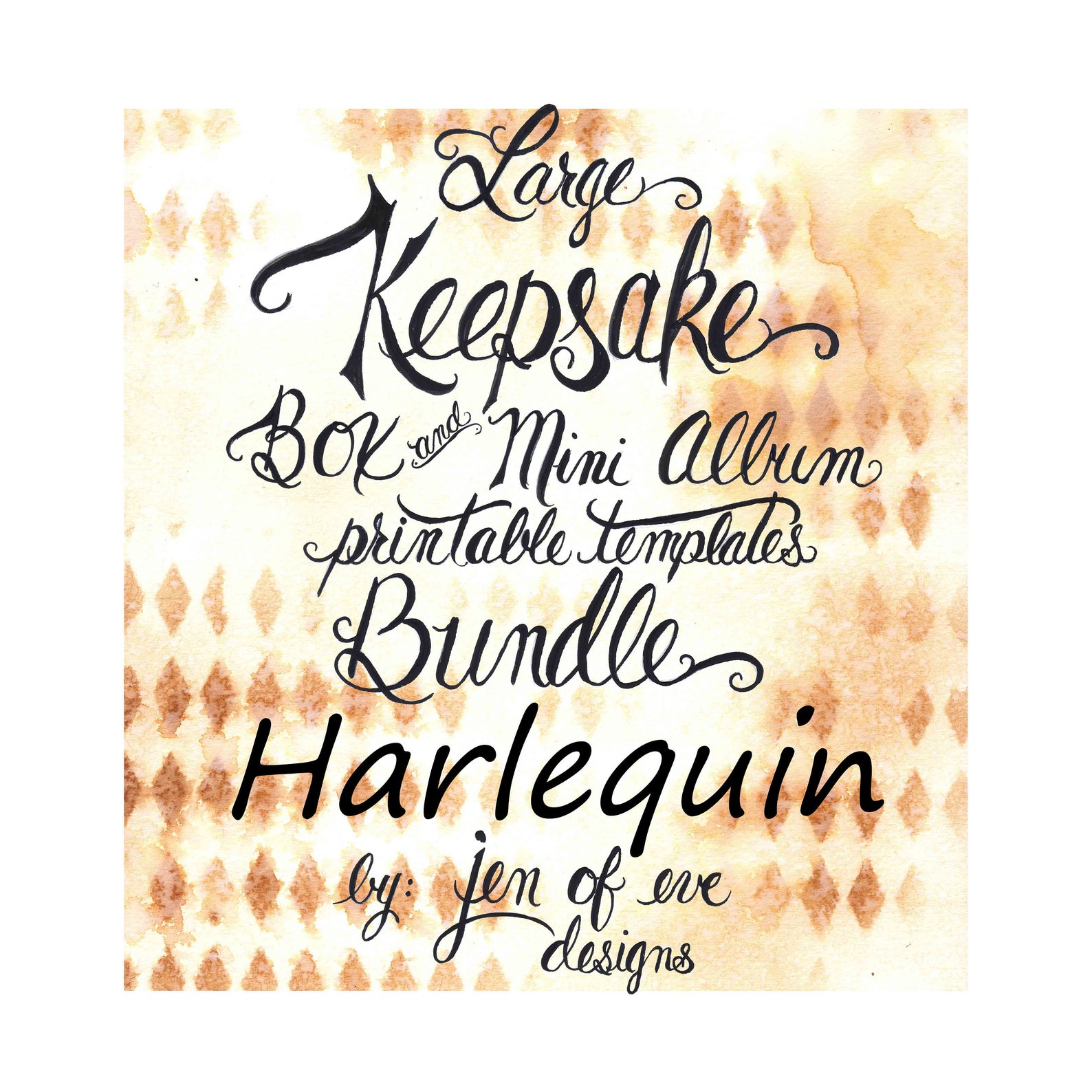 LARGE Keepsake Box & Mini Album Printable Template in - Etsy