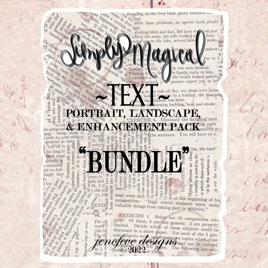 Simply Magical ~BUNDLE~ TEXT ~ Printable Templates - Etsy