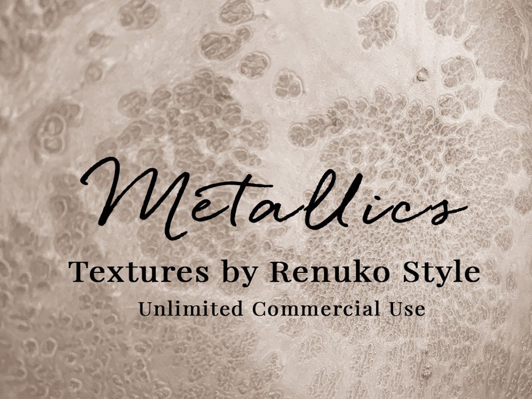 Metallics Photoshop Textures Overlays Backgrounds - Etsy