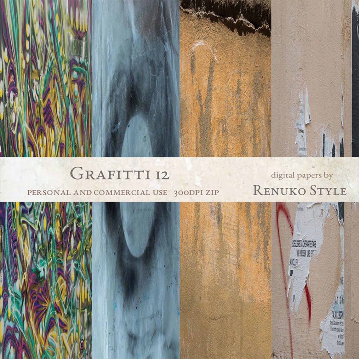 Graffiti No. 12 Photoshop Graffiti Overlays Texture Overlays - Etsy