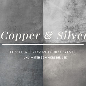 Copper and Silver Backgrounds Papers Textures - Etsy