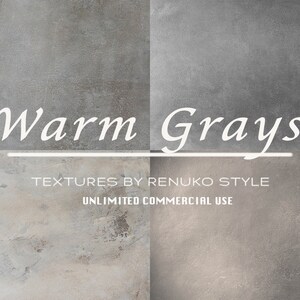 Warm Grays Painted Textures Digital Papers - Etsy