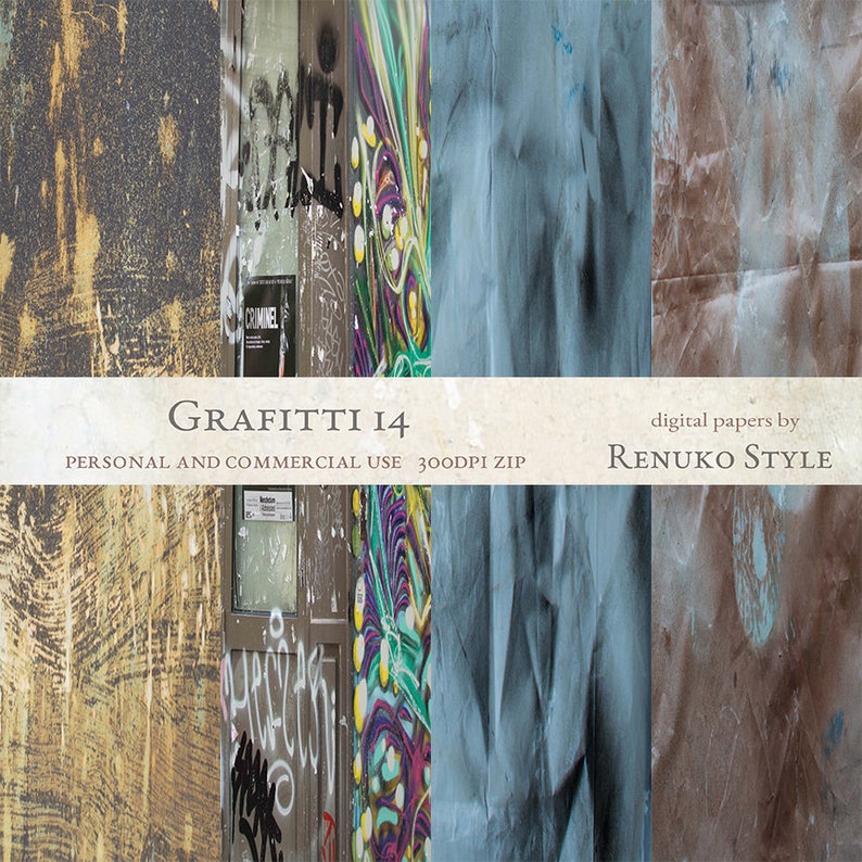 Graffiti No.14 Photoshop Graffiti Overlays Texture Overlays - Etsy