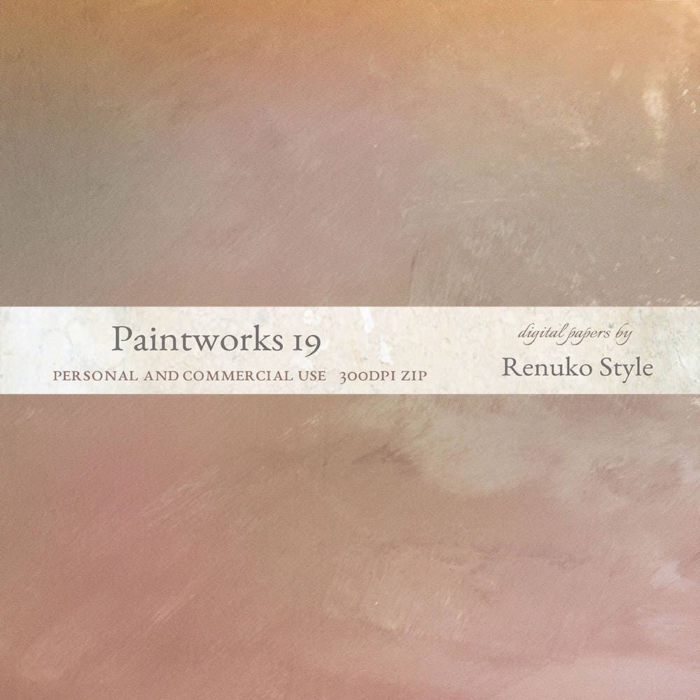 Paintworks no.19 Texture Overlays Hand Painted Backgrounds | Etsy