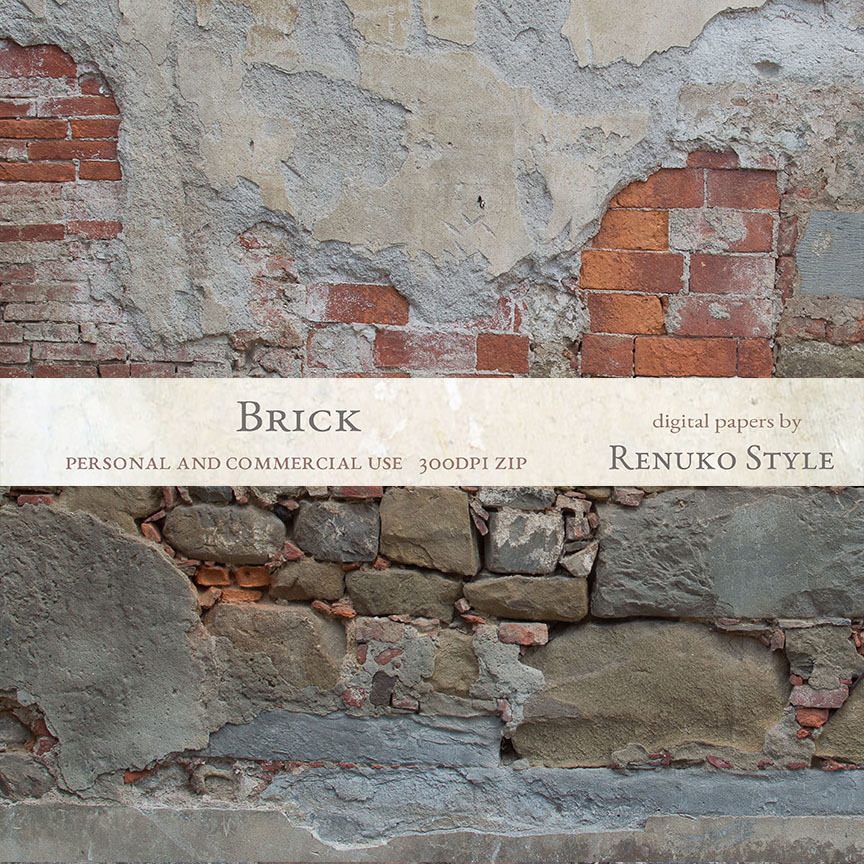 Brick Photoshop Backgrounds Texture Overlays - Etsy