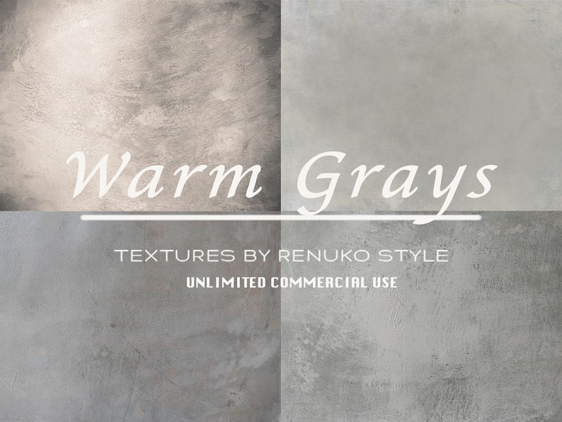 Warm Grays Painted Textures Digital Papers - Etsy