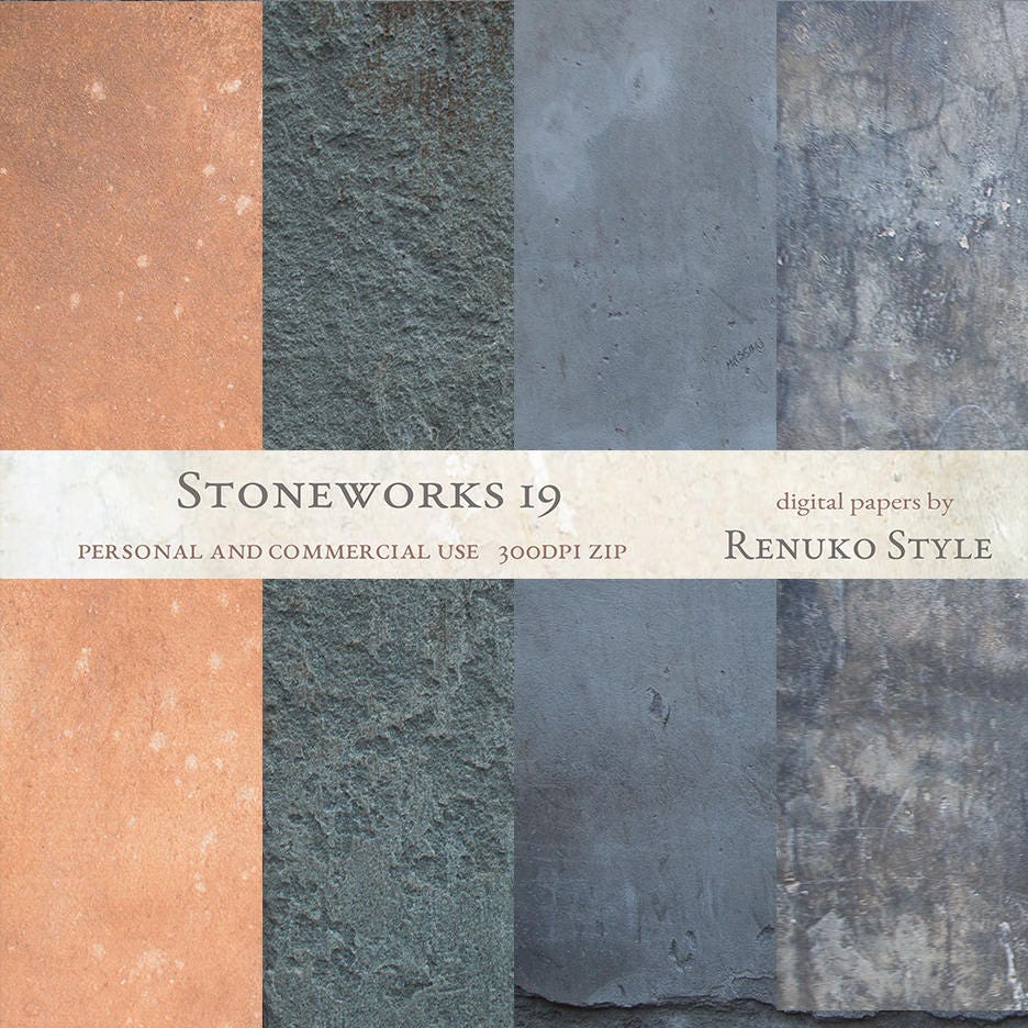 Stoneworks No.19 Photoshop Textures Digital Backgrounds - Etsy