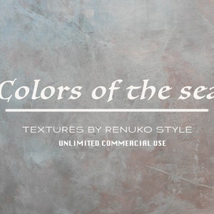 Colors of the Sea Hand Painted Textures and Backgrounds - Etsy