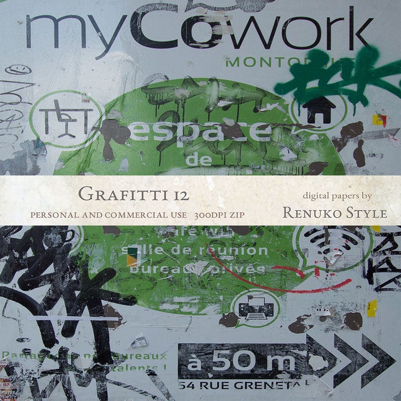 Graffiti No. 12 Photoshop Graffiti Overlays Texture Overlays - Etsy