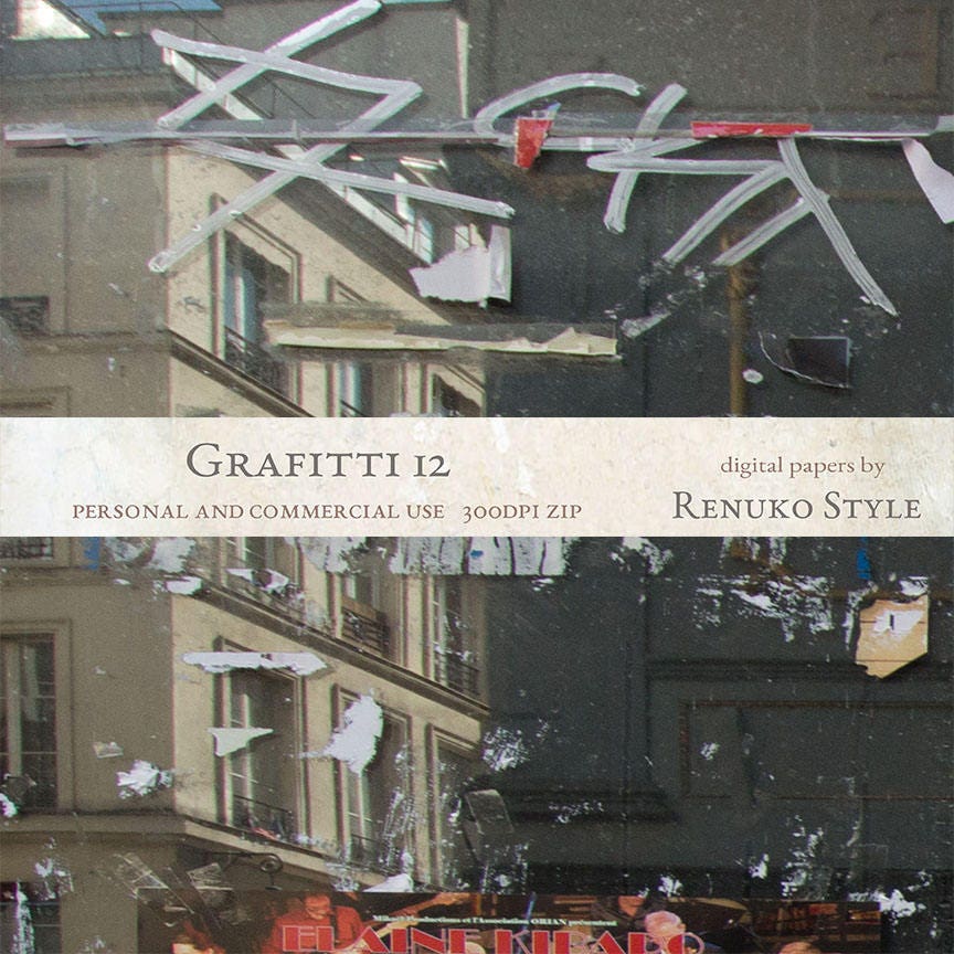 Graffiti No. 12 Photoshop Graffiti Overlays Texture Overlays - Etsy