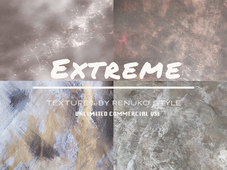 Extreme Textures Hand Painted Photoshop Overlays - Etsy