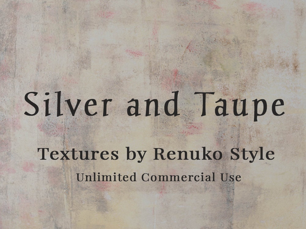 Silver and Taupe Hand Painted Textures Backgrounds - Etsy