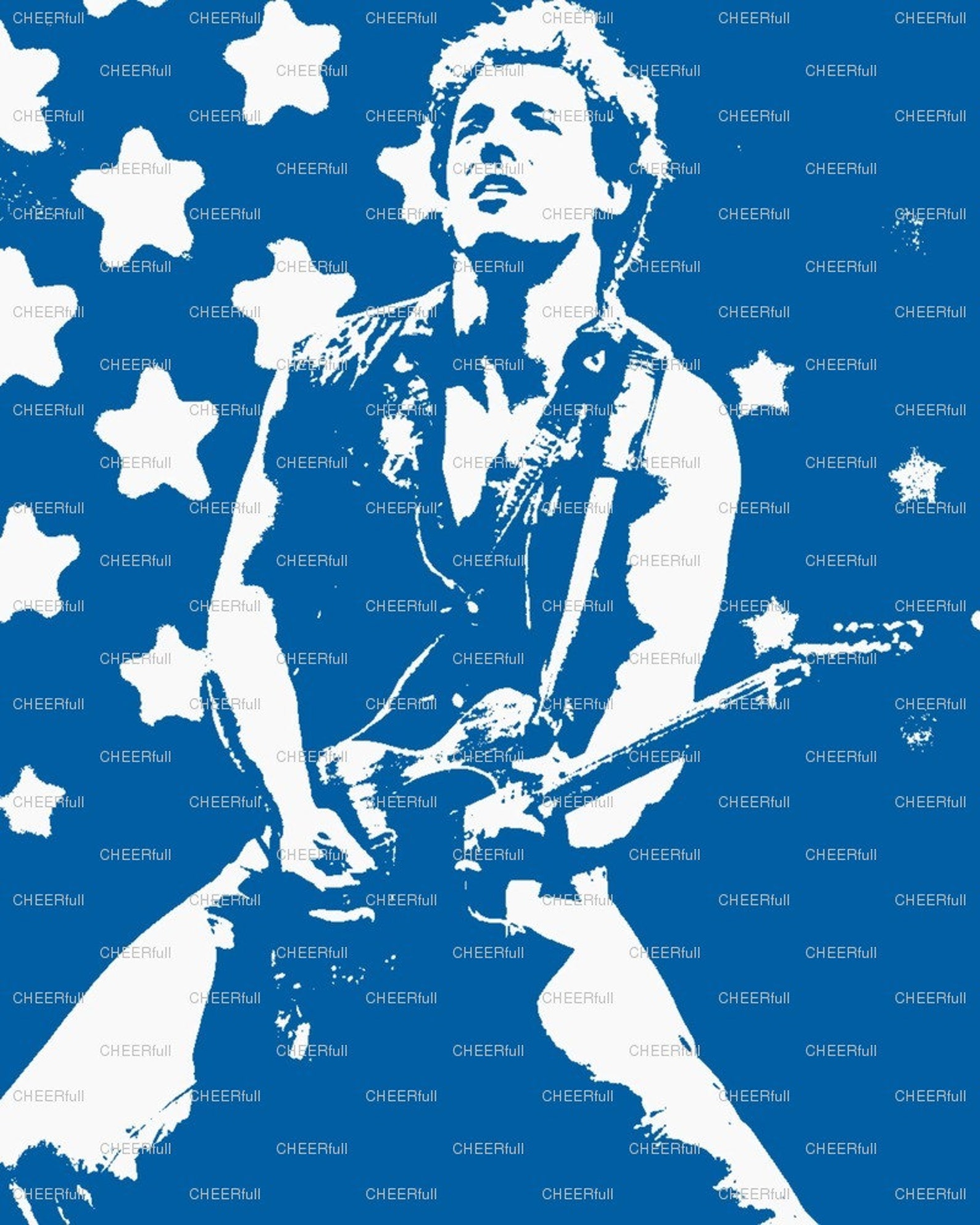 Bruce Springsteen Matted Print - Etsy
