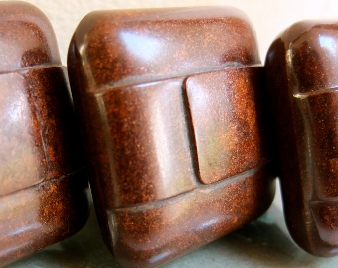 Art Deco Bakelite Drawer Pulls / Drawer Handles / Brown / Vintage ...