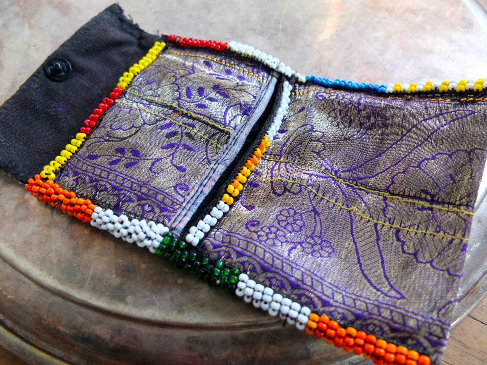 Traditional Afghan Purse, Antique Tribal Wallet Pouch Coin Purse, Silk ...