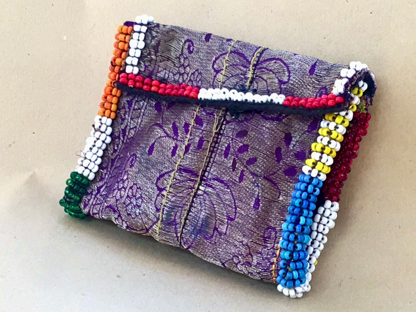 Traditional Afghan Purse, Antique Tribal Wallet Pouch Coin Purse, Silk ...