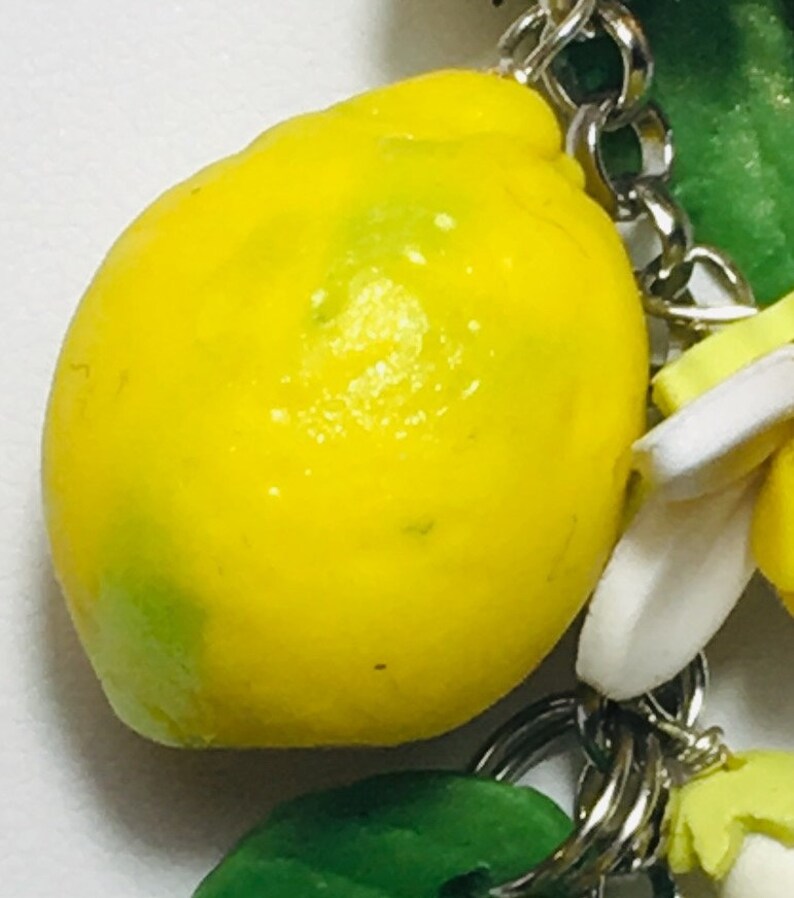 Lemon Pendant. Long Necklace - Etsy