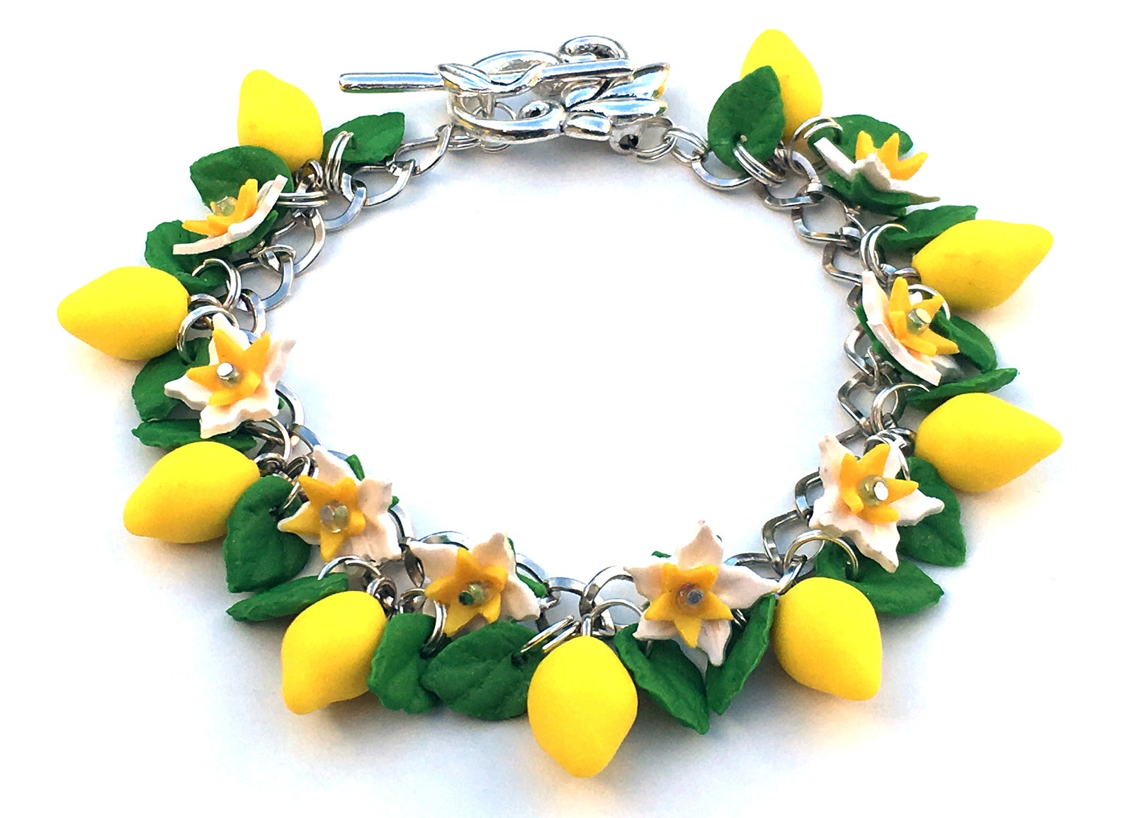Lemon Bracelet Handmade Stunning Summer Bracelet - Etsy UK