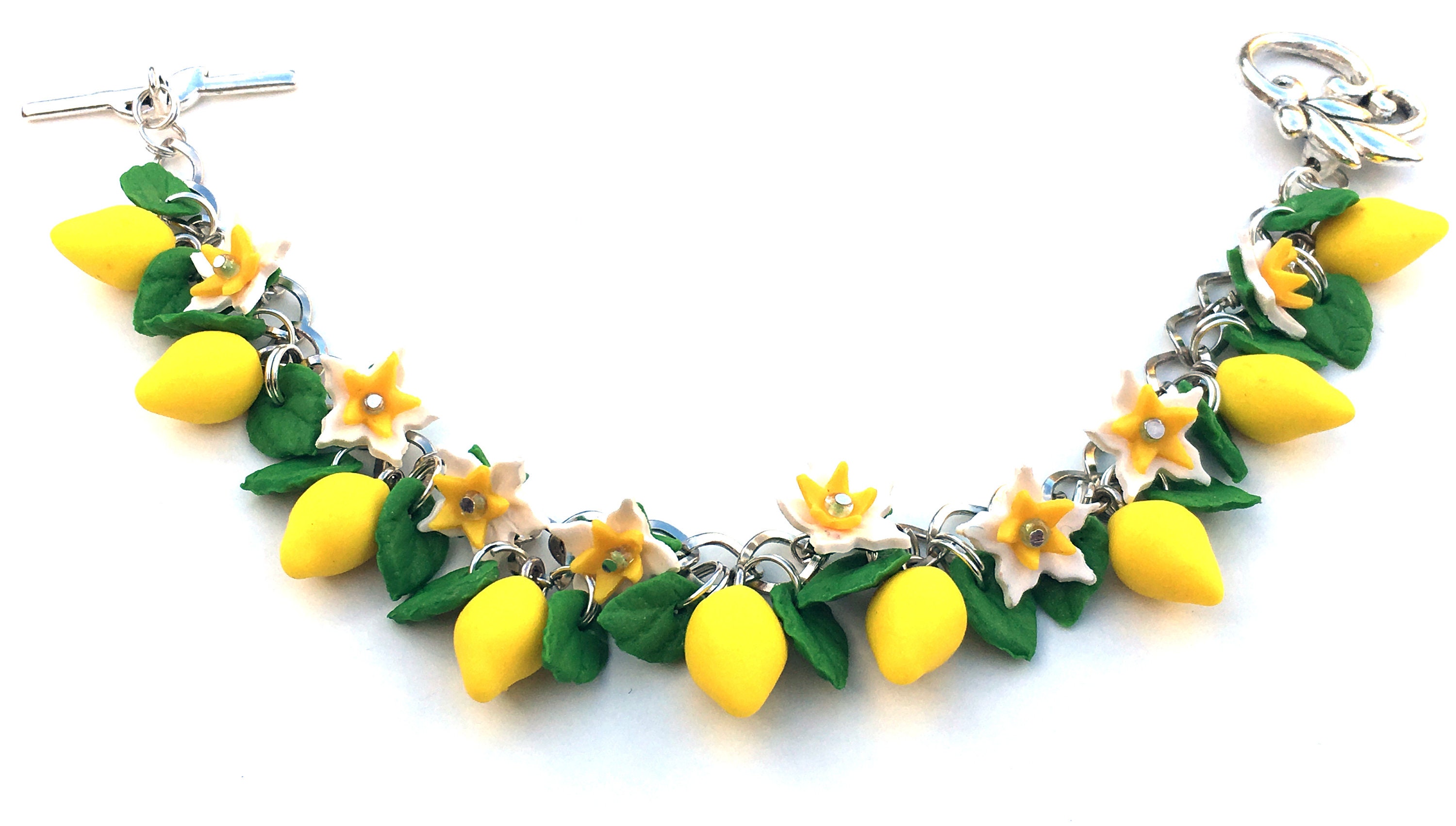Lemon Bracelet Handmade Stunning Summer Bracelet - Etsy UK
