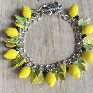 Lemon Fruit Bracelet - Handmade - Summer Necklace, Polymer Clay - Etsy