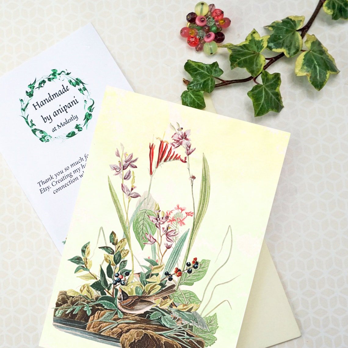 Nature Greetings Card With Custom Text Customised Birthday | Etsy