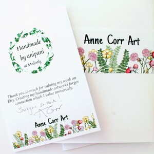 Booklovers Handmade Customised Art Greetings Card, Personalized Readers ...