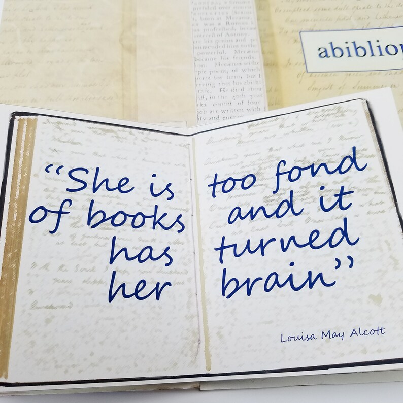 Handmade Artist Book of Quotation and Illustration - Etsy UK