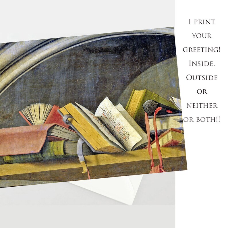 Booklovers Handmade Customised Art Greetings Card - Etsy UK