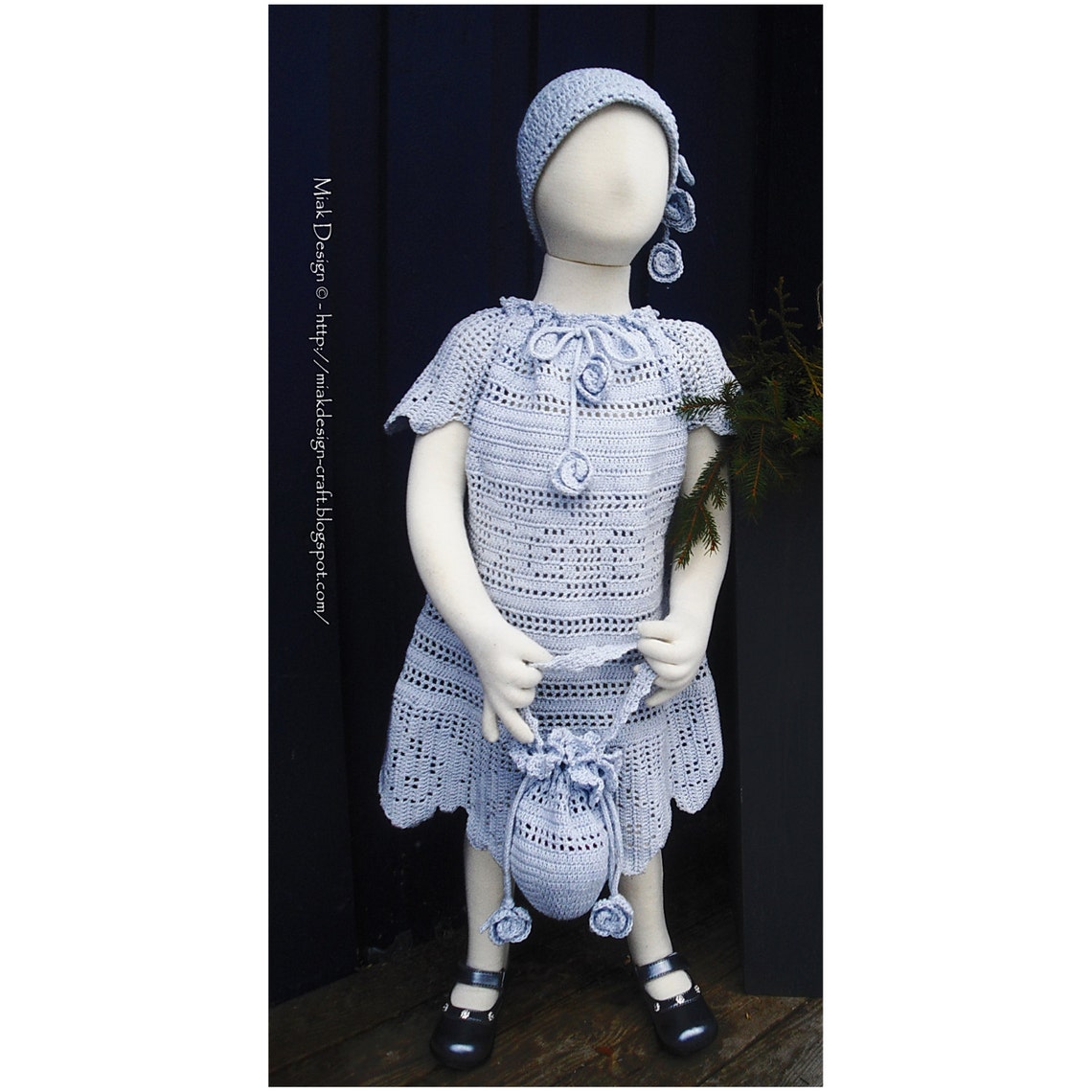 Filet Rose Dress - Instant Download PDF Pattern - Etsy