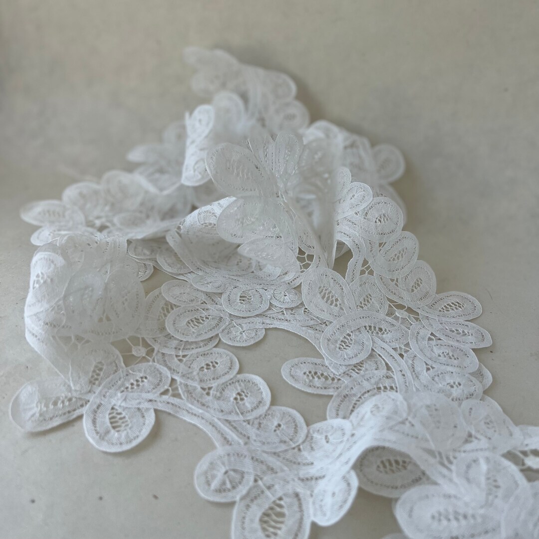 Vintage Handmade Lace, Cottagecore Lace, 2.52 Yards or 91 Inches Long ...
