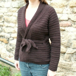 Crochet Wrap-around Cardigan Pattern - Etsy