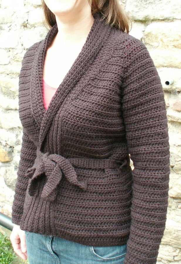 Crochet Wrap-around Cardigan Pattern - Etsy