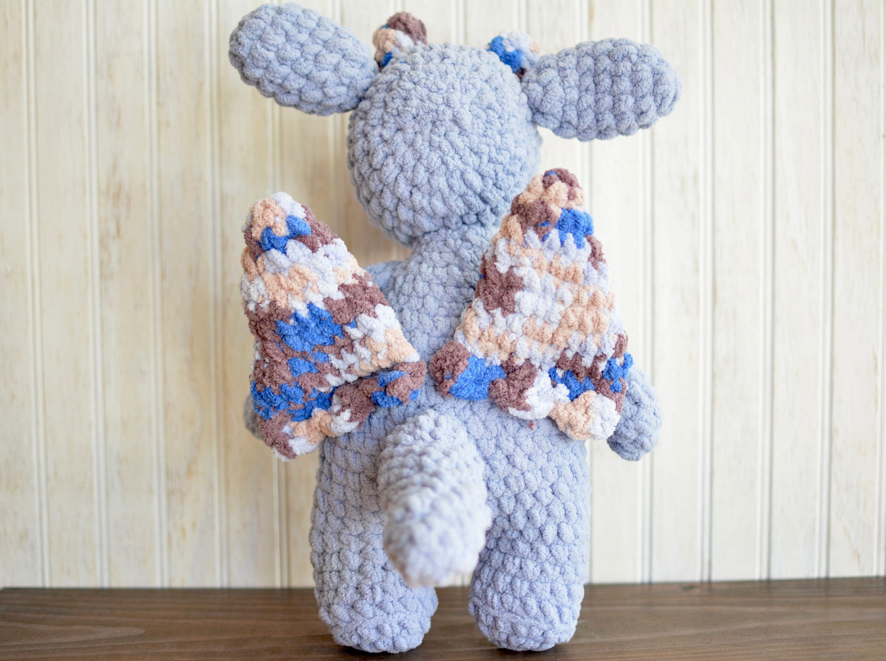 Large Dragon Stuffie, Blue Dragon Stuffed Animal, Birthday Gift ...