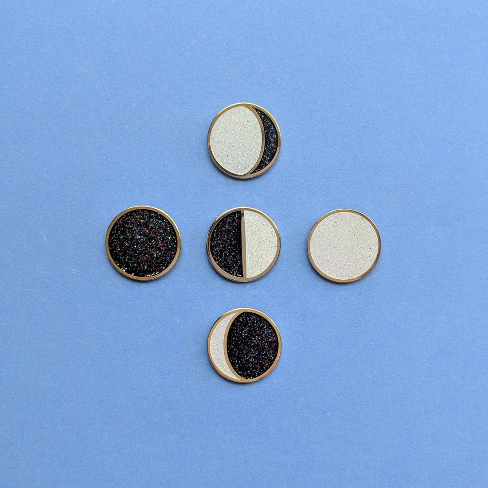 Moon Phases Mini Pins - Etsy