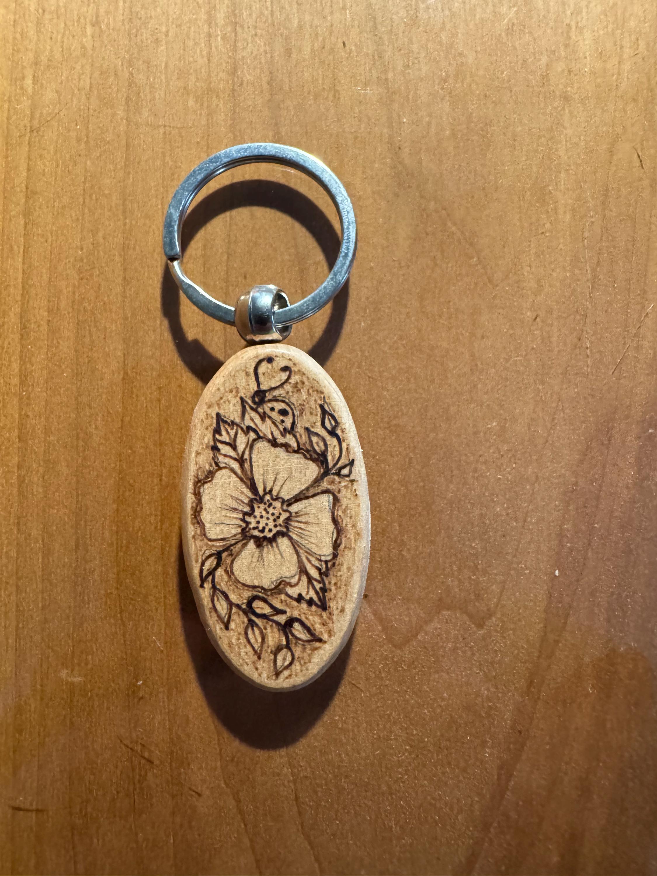 Free Hand Pyrography Key Chains - Etsy