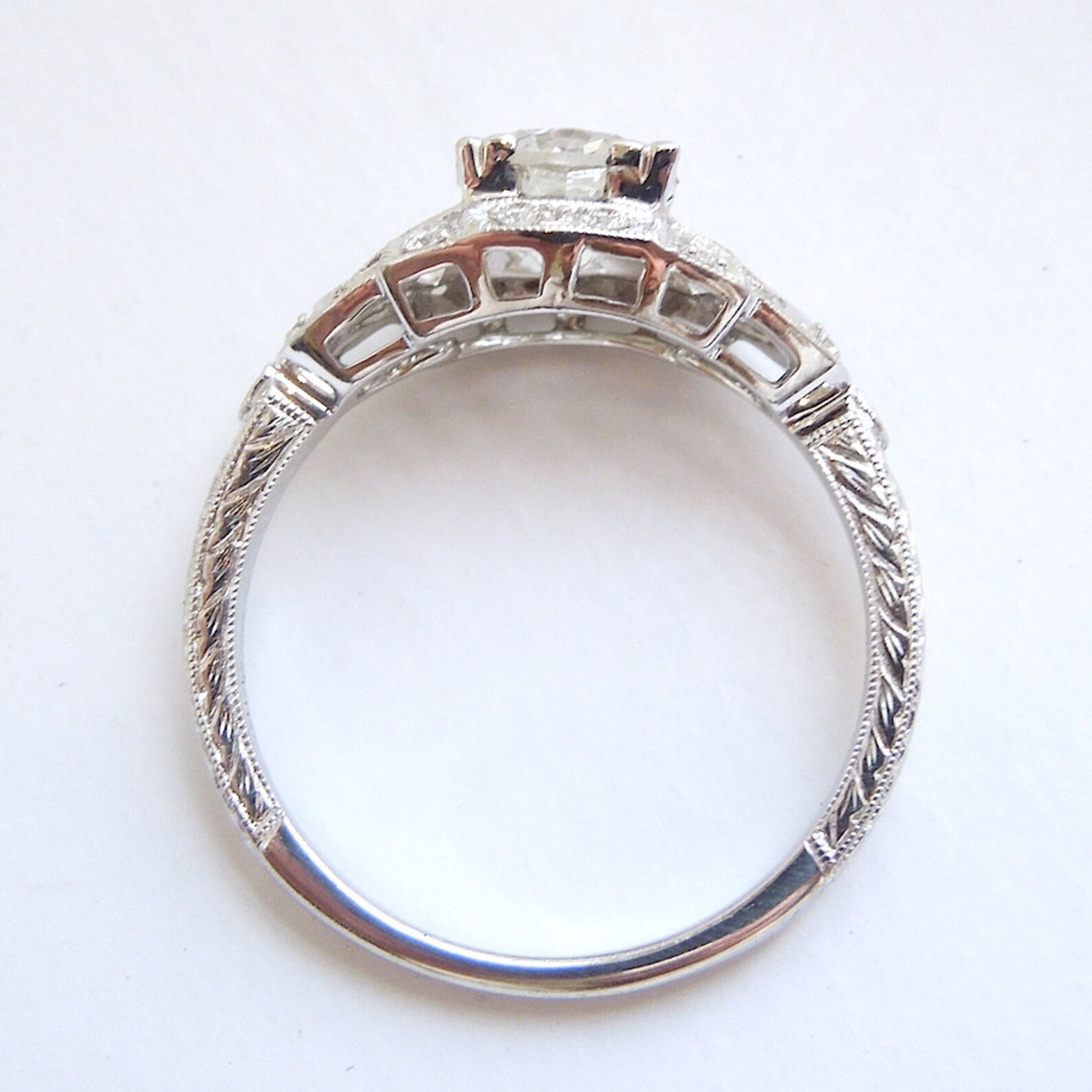 MOUNTING ONLY: the Eye Ring Art Deco Style - Etsy