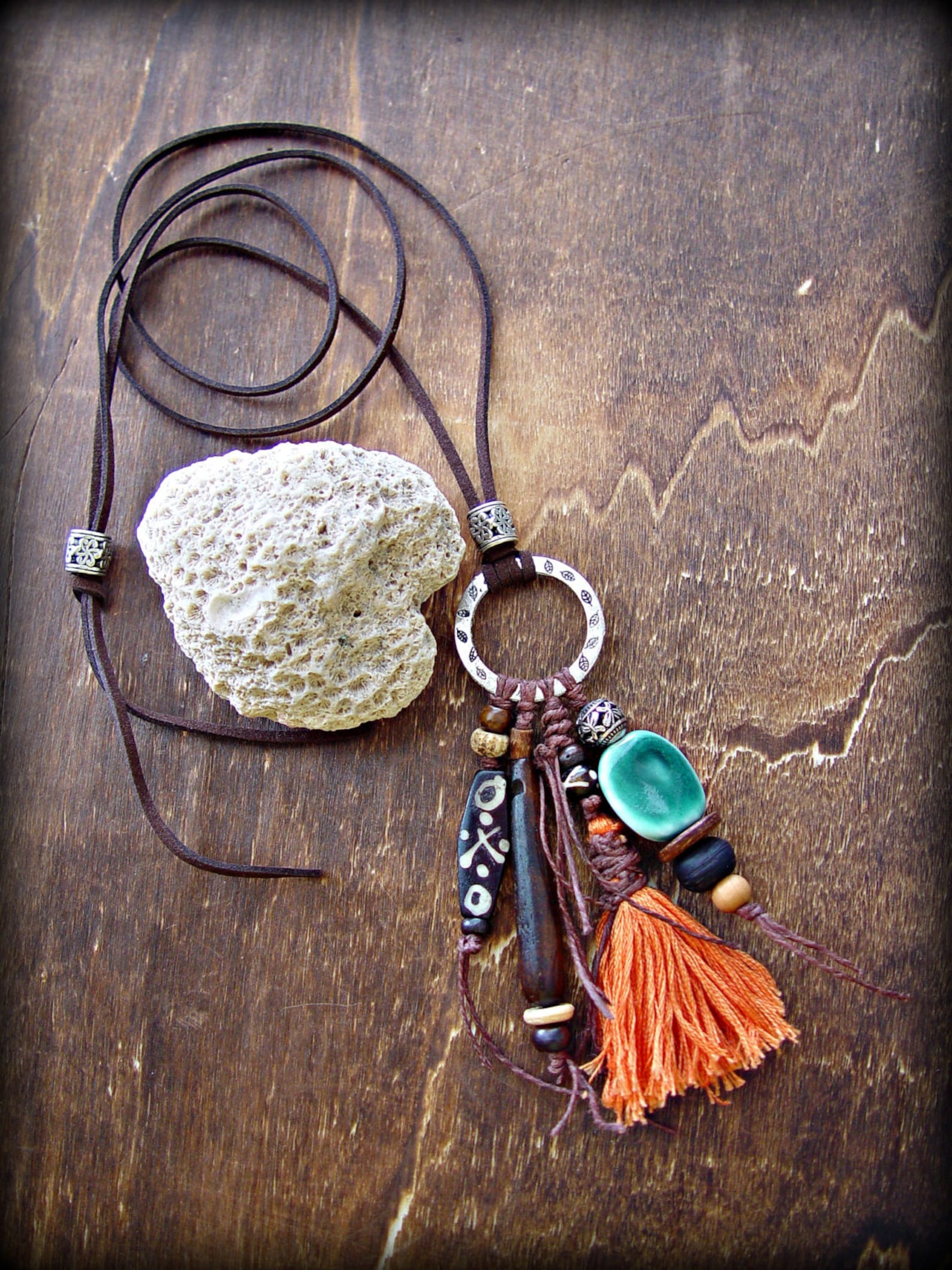 Boho Hippie Necklace Boho Jewelry Boho Gypsy Necklace Etsy