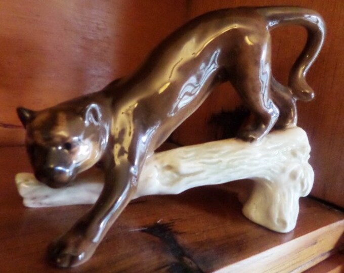 Goebel Figurine, Mountain Lion, Big Cat Figurines, Cougar Figurine ...